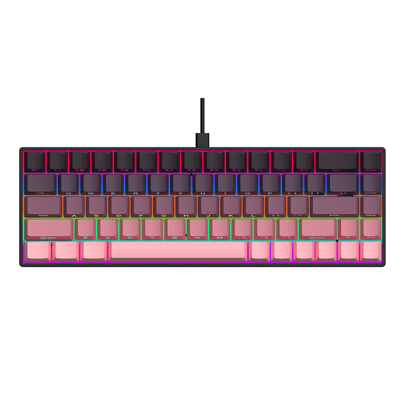 Клавиатуры унисекс AJAZZ Side-Printed-Gradient Blackberry, Multicolor DIY Wired Version