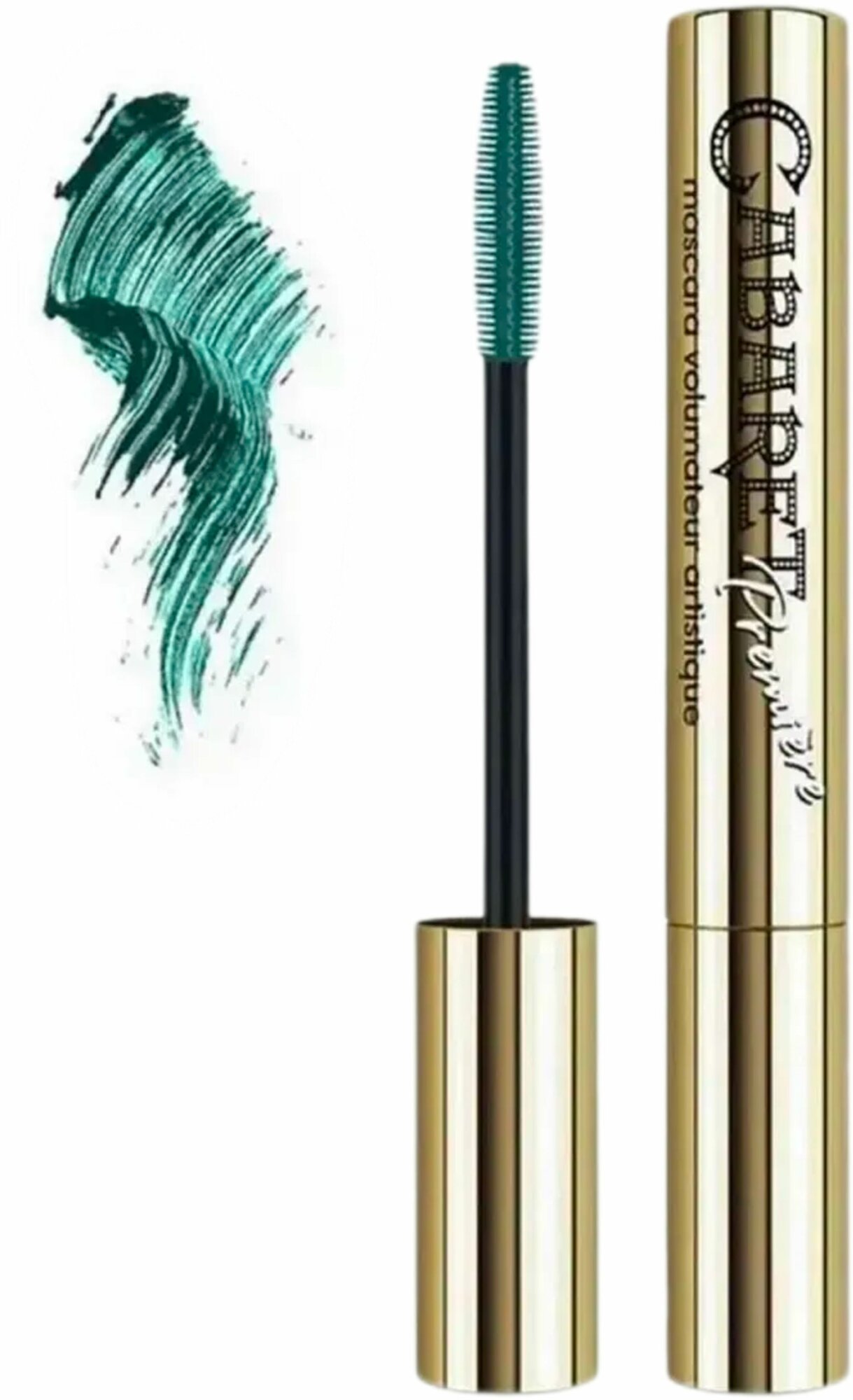 Тушь для ресниц зеленая, со сценическим эффектом, супер объём 9 мл. Cabaret