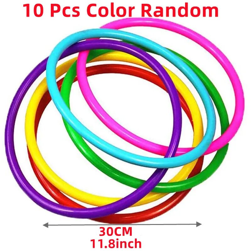 Пластиковые кольца для метания, набор 10 шт. 10pcs 30cm
