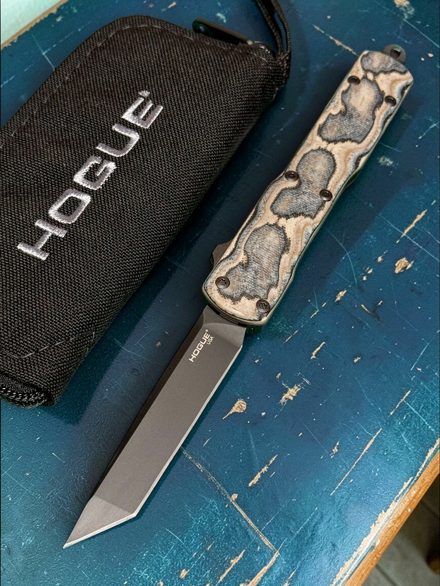Нож складной Hogue HO34867 Counterstrike, Black CPM-20CV Blade, G-Mascus Dark Earth G10 Handle