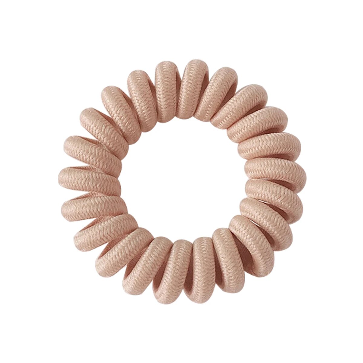Спиральная резинка для волос из полиэстера Бежевый, 4C