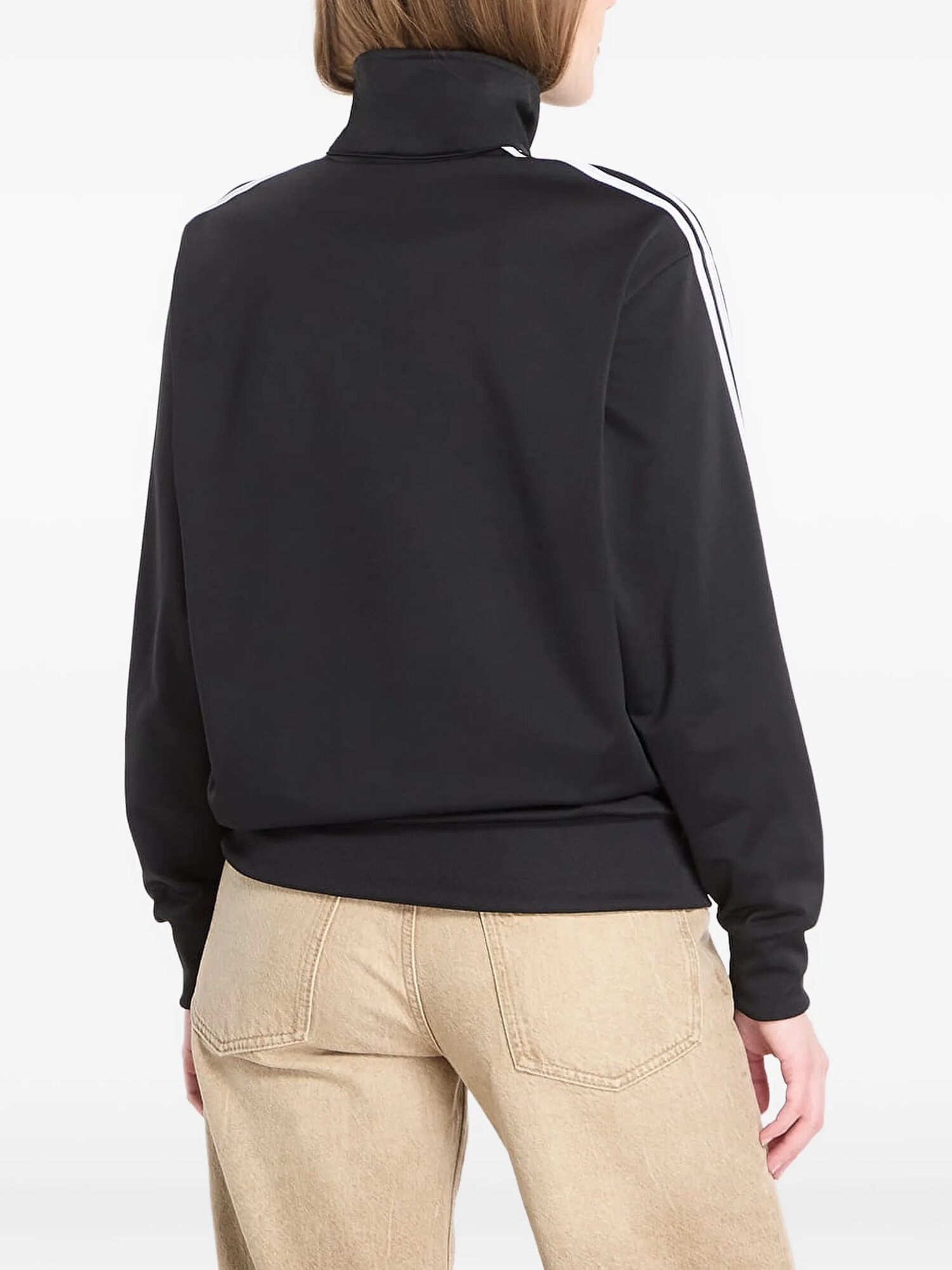 Толстовка adidas Three-stripe zip-up sweatshirt, размер 4 UK, , черный — фото 1