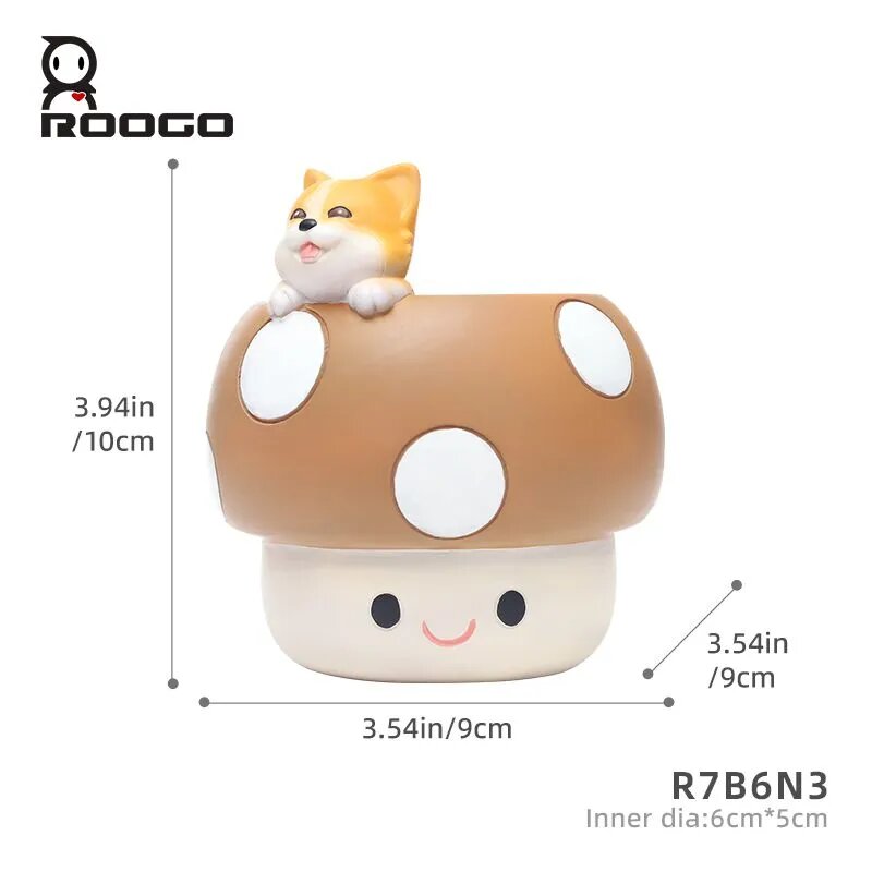 Roogo Горшок для цветов 0.81 л, 10 см, 1 шт, цвет коричневый