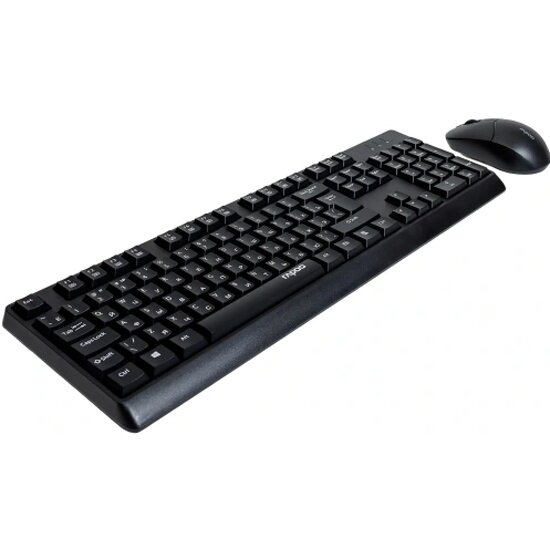 Клавиатура и мышь Rapoo X1500 беспроводная черный (X1500-BL)
