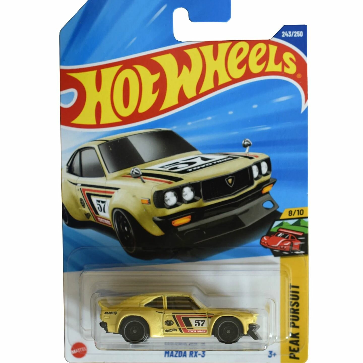 Машинка Hot Wheels Mazda RX-3 57 желтый
