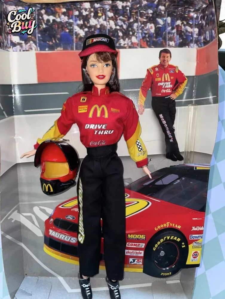Куклы Barbie/ Barbie McDonalds Nascar Official 1999 /Подарок для девушки/30cm