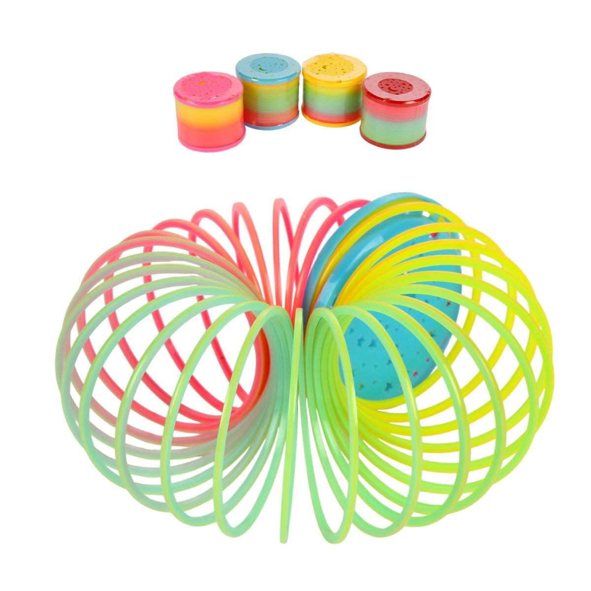 Игрушка развивающая «Радуга», пружинка для моторики, пластик, 5,5х5,5х4,5см