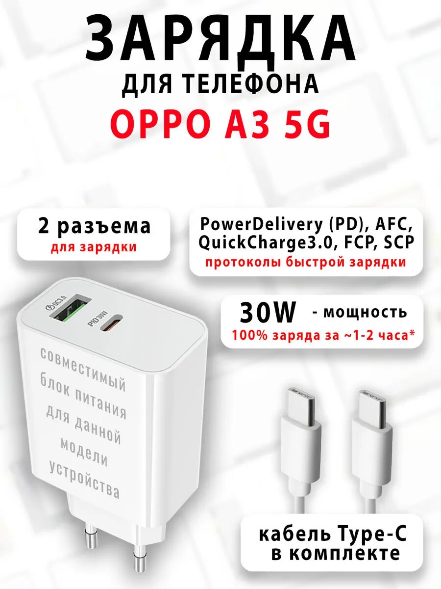 Зарядное устройство для телефона OPPO A3 5G