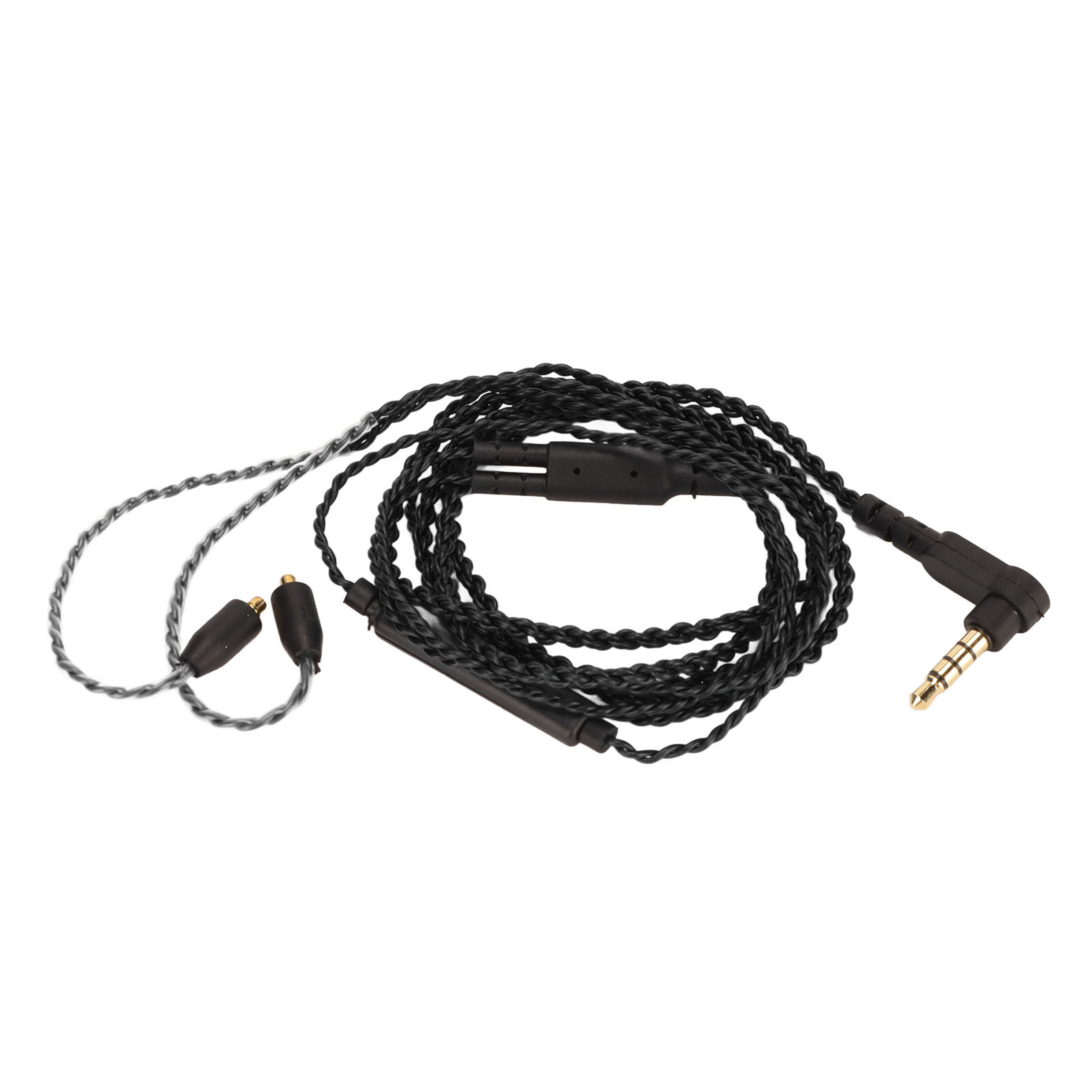 Кабель сменный для наушников Shure SE215/SE315/SE535/SE846, OFC, с микрофоном, черный.