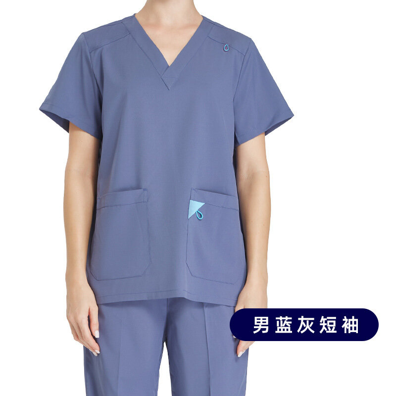 Быстросохнущие эластичные хирургические костюмы, женские хирургические униформы, мужские хирургические униформы с длинными и короткими рукавами, летние хирургические костюмы.