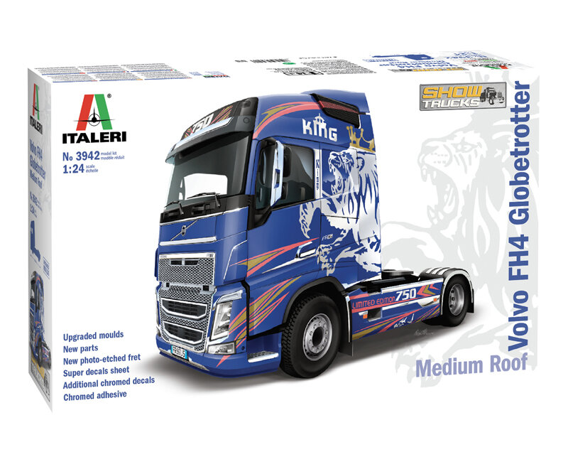 Сборная модель "Автомобиль VOLVO FH4 Globetrotter Medium Roof" (1:24), артикул 3942