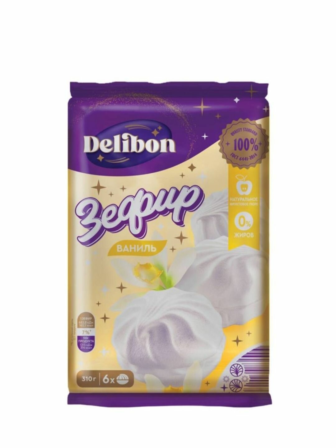 Зефир DELIBON Ваниль 310 гр. — фото 1