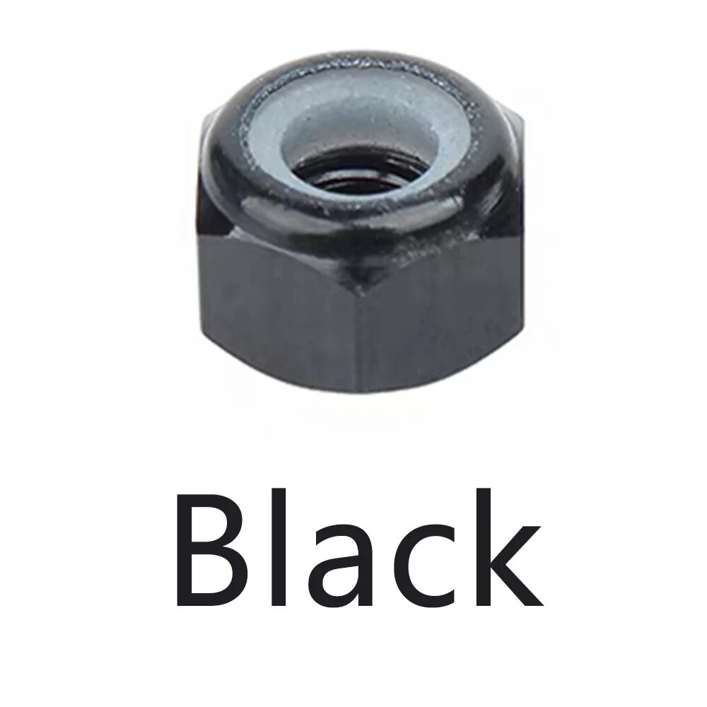 Стопорные гайки M2-M8 титанового сплава M6 (6Pcs), Black