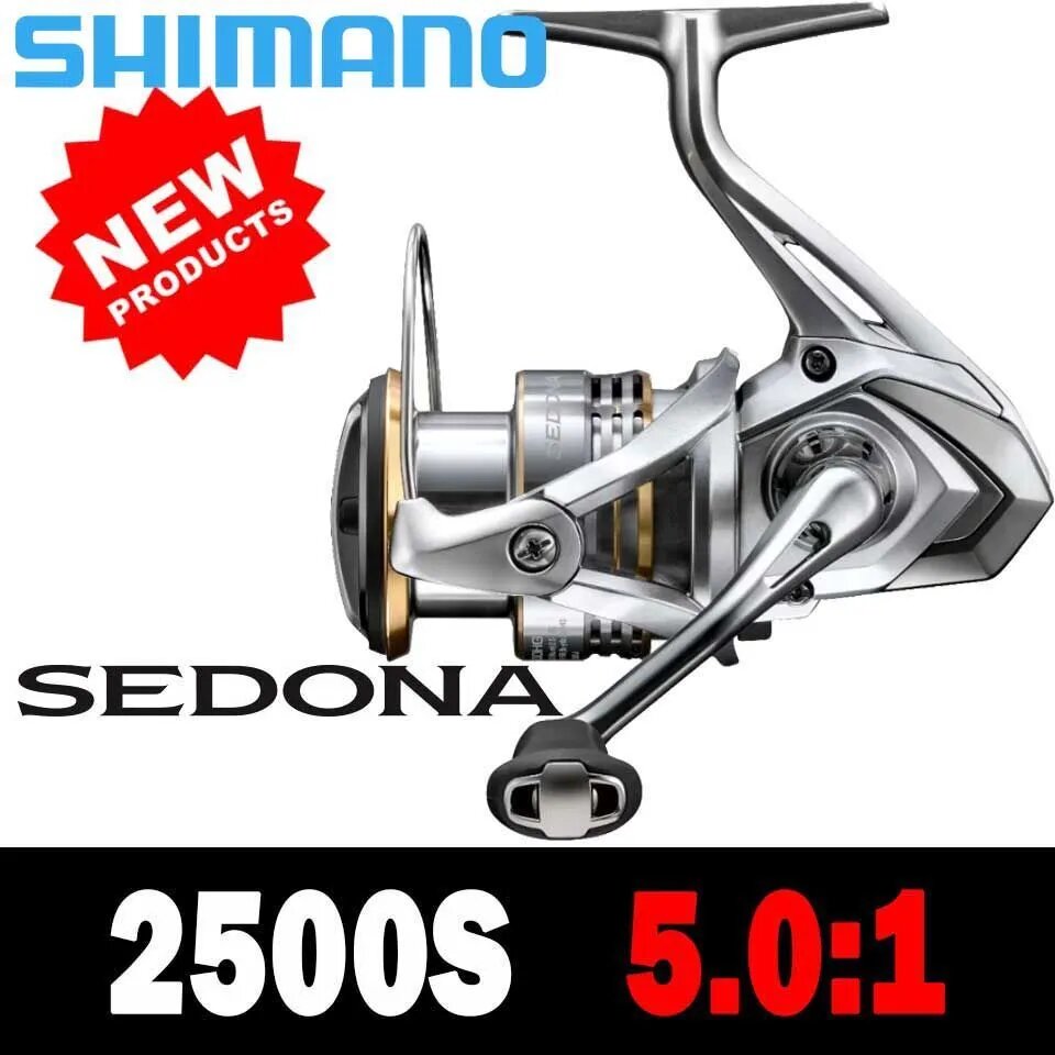 Shimano Sedona 2500S 5.0:1 Катушка для морской рыбалки, диаметр катушки: 46.5 мм