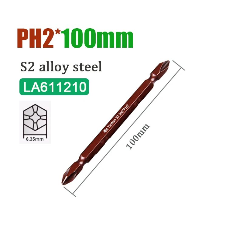 Отвертка PH2 100mm LAOA S2 alloy steel LA611210