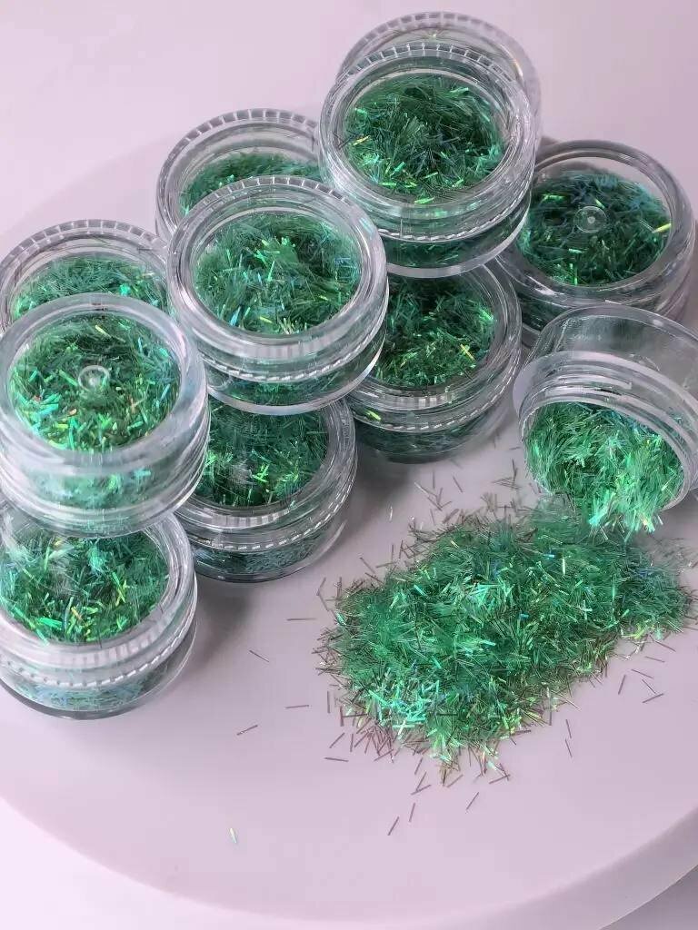 Набор стеклянной крошки для декора , наполнитель для эпоксидной смолы, дизайн маникюра