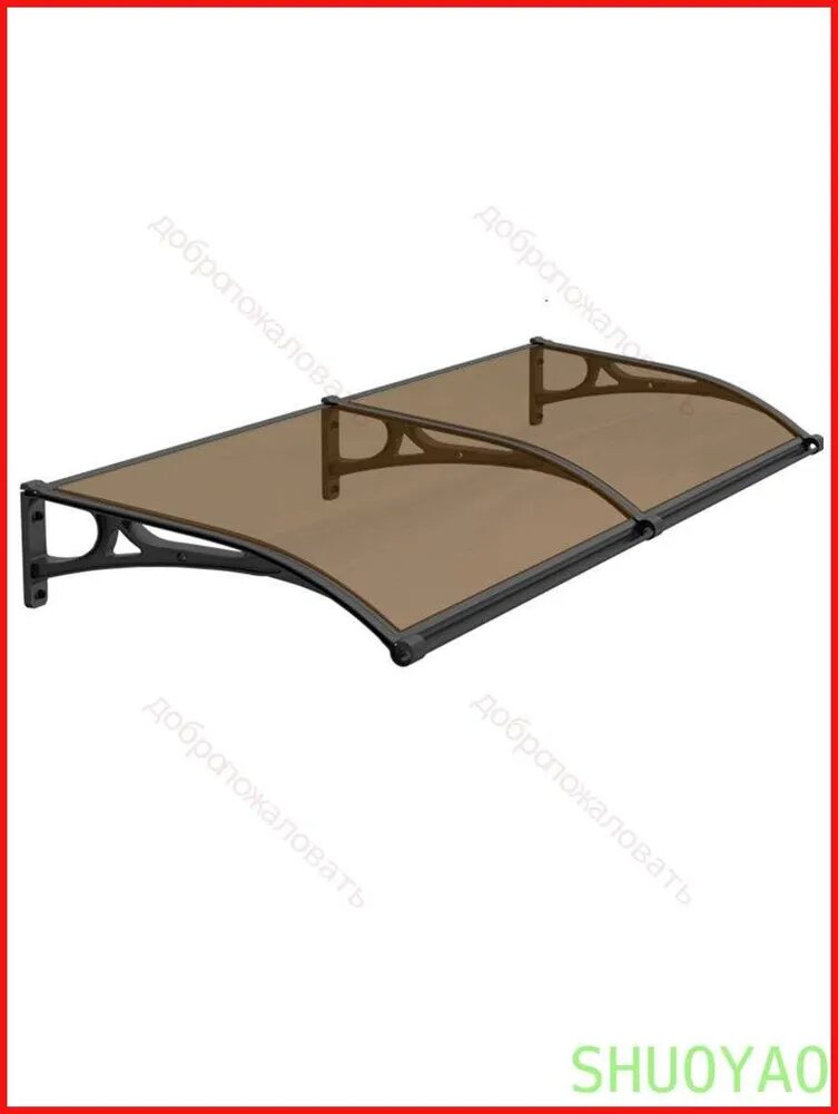 Козырек над крыльцом усиленный, козырек над крыльцом металлический100x60cm