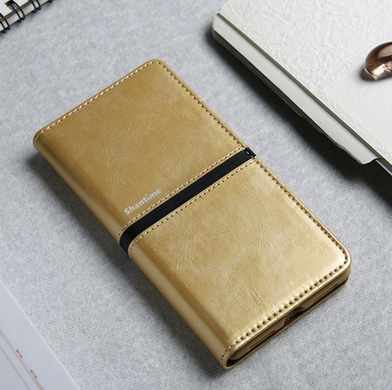 Чехол-книжка MyPads Una Fitto для OnePlus 7 Pro из водоотталкивающей эко-кожи с защитой