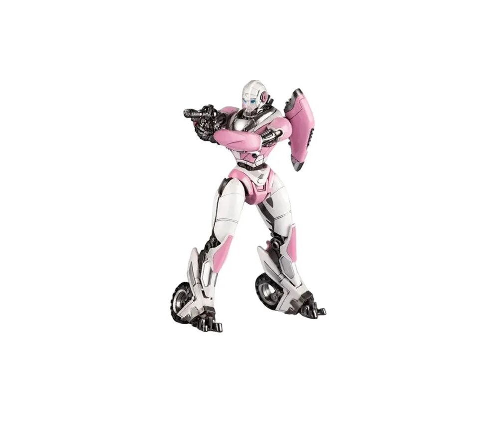 Сборная модель Арси - Arcee Bumblebee трансформер из пластика розового и белого цветов для подростков — фото 1