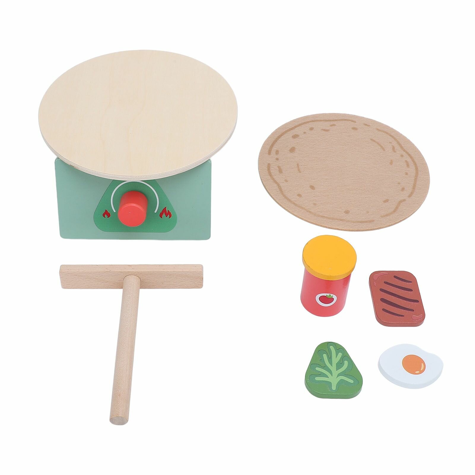 Деревянный набор "Блинчики", игрушка для ролевых игр с едой