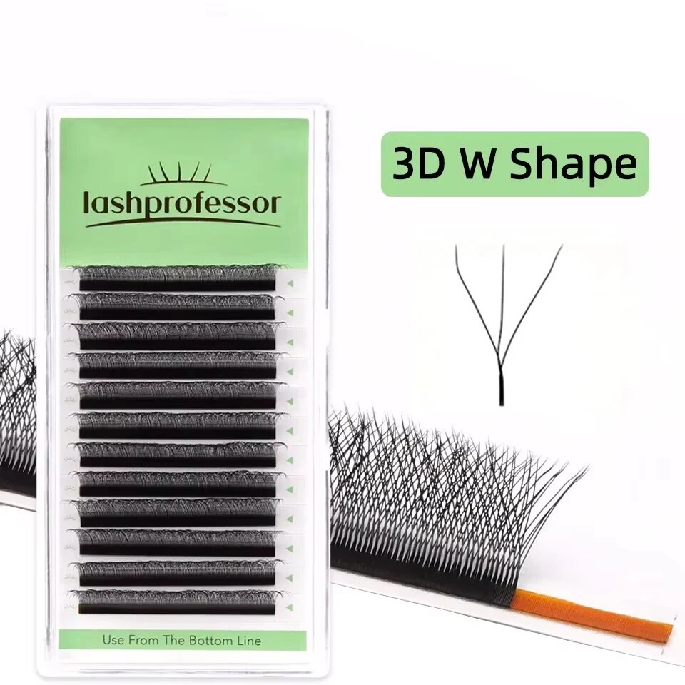 Лashprofessor 4D W Volume ресницы 3D 5D Fairy Clover C, 14 мм, 3D W-1800 fans