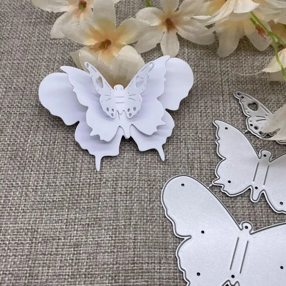Металлические трафареты бабочки для скрапбукинга