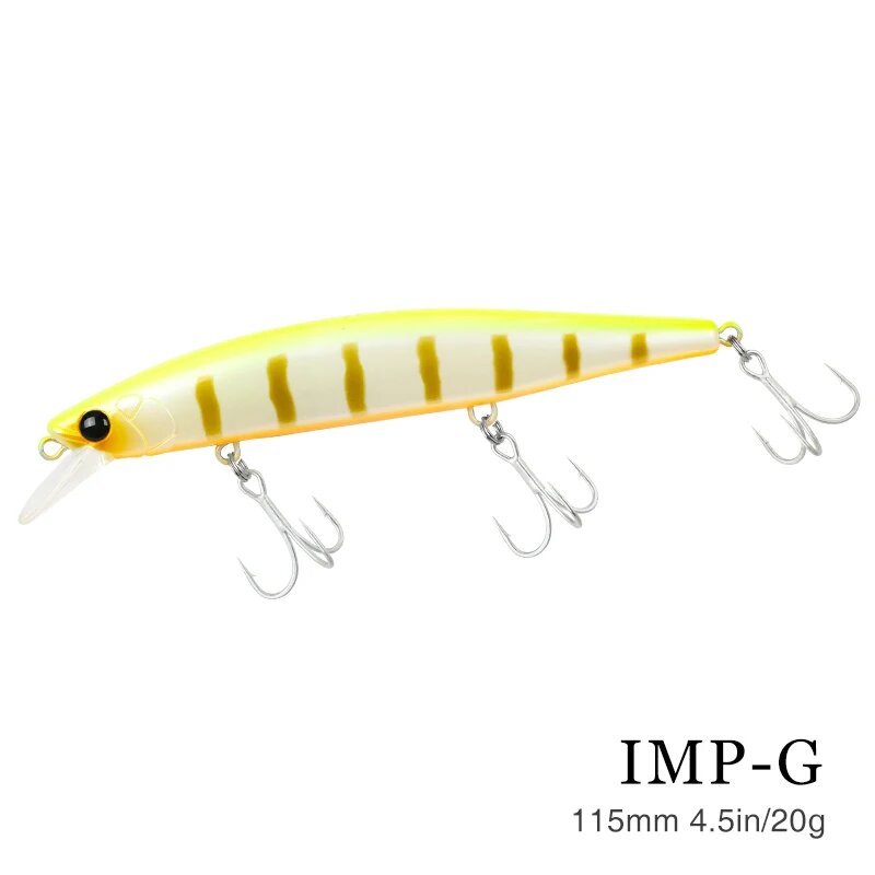 TSURINOYA IMP-G Jerkbait 115S-G, 20г