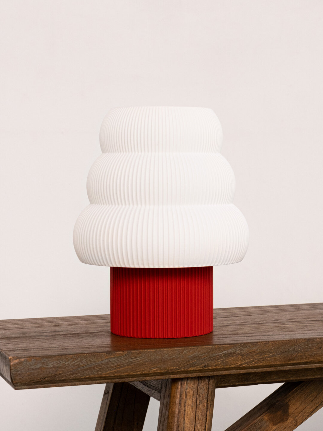 Лампа настольная Kumo Tree красная, 3D, E27, светильник ночник в форме дерева