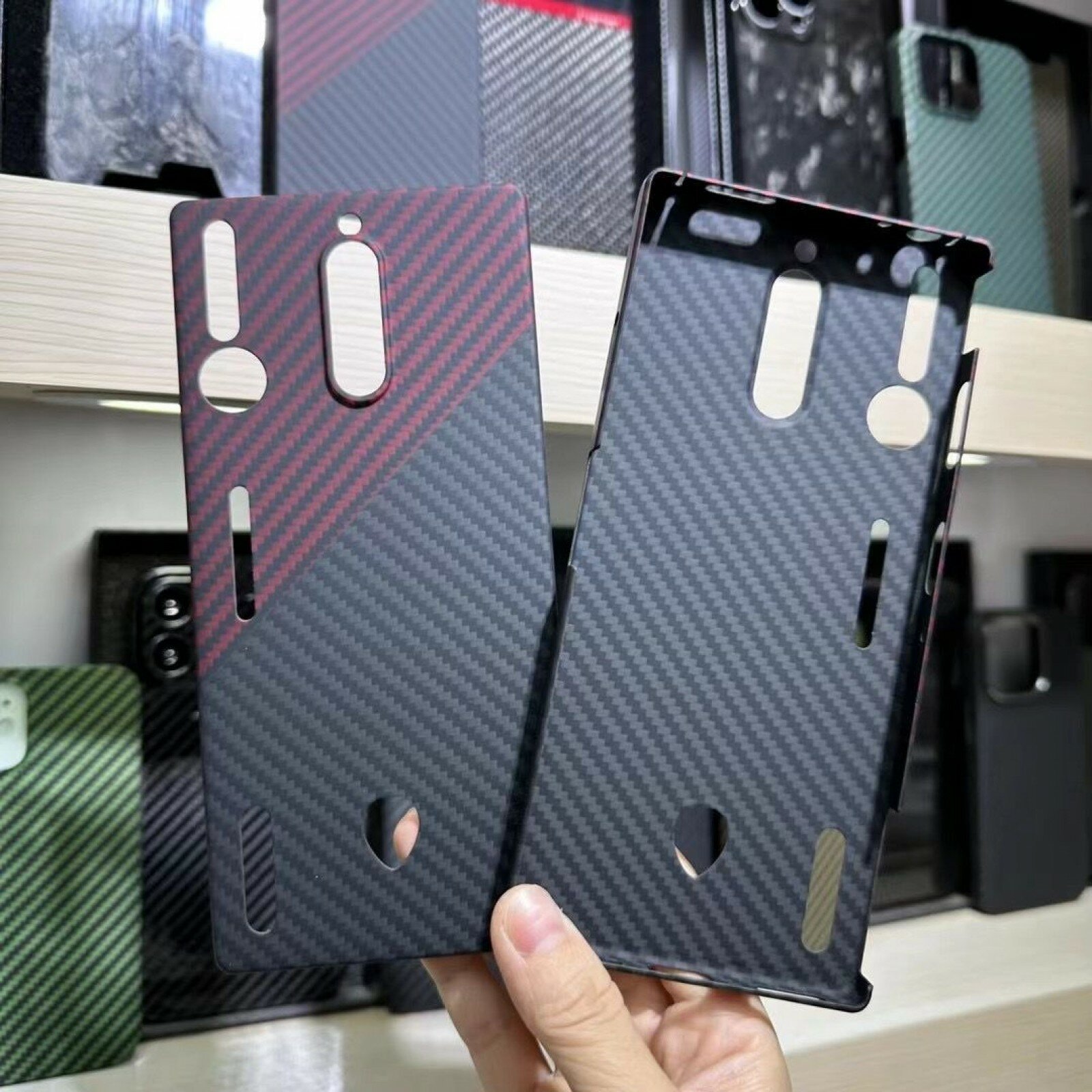 Ультратонкий чехол MyPads из углеродного волокна для Nubia RedMagic 8s Pro 8spro, защита от царапин и ударов