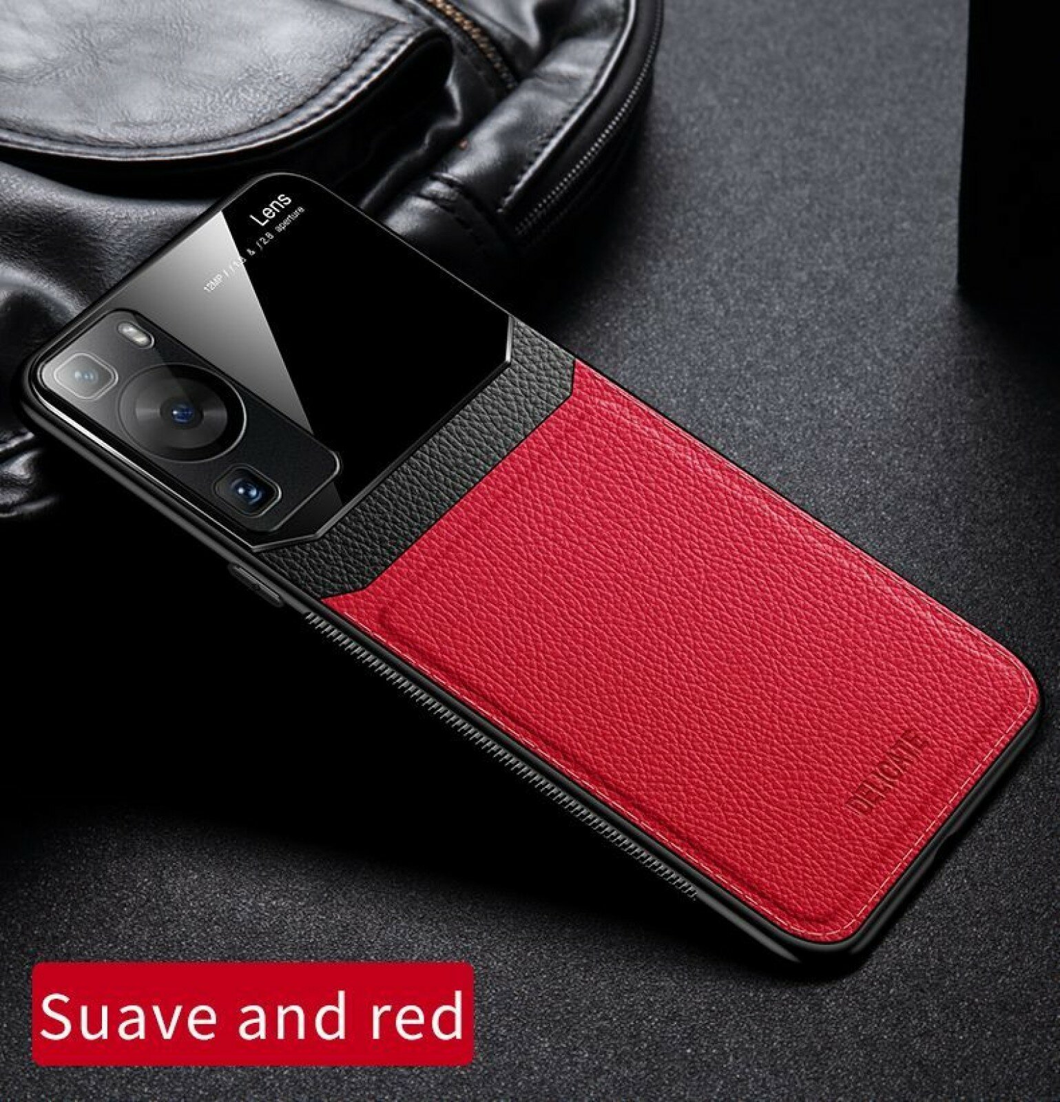 Противоударный силиконовый чехол MyPads для Huawei P60/P60 Pro ярко-красный