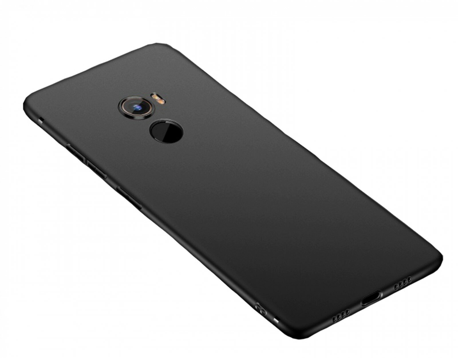 Задняя панель-крышка MyPads для Xiaomi Mi MIX 2 из мягкого силикона с матовым противоскользящим покрытием черная