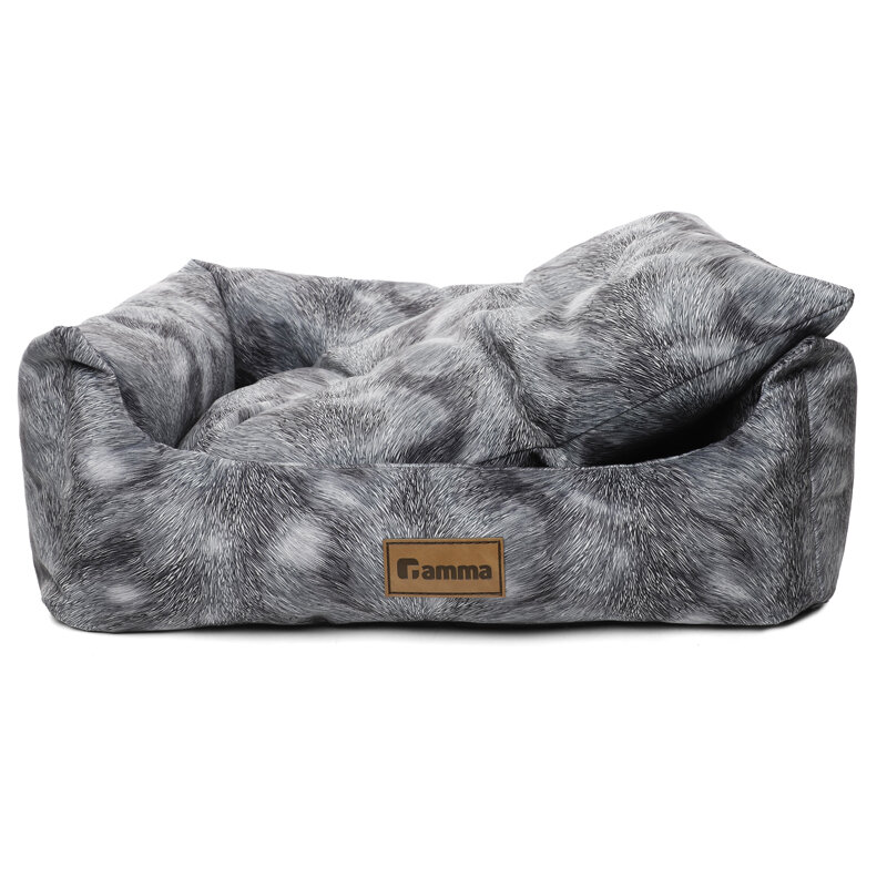 Лежанка для кошек и собак прямоугольная «Дымка» M, 52*45*17см, Gamma
