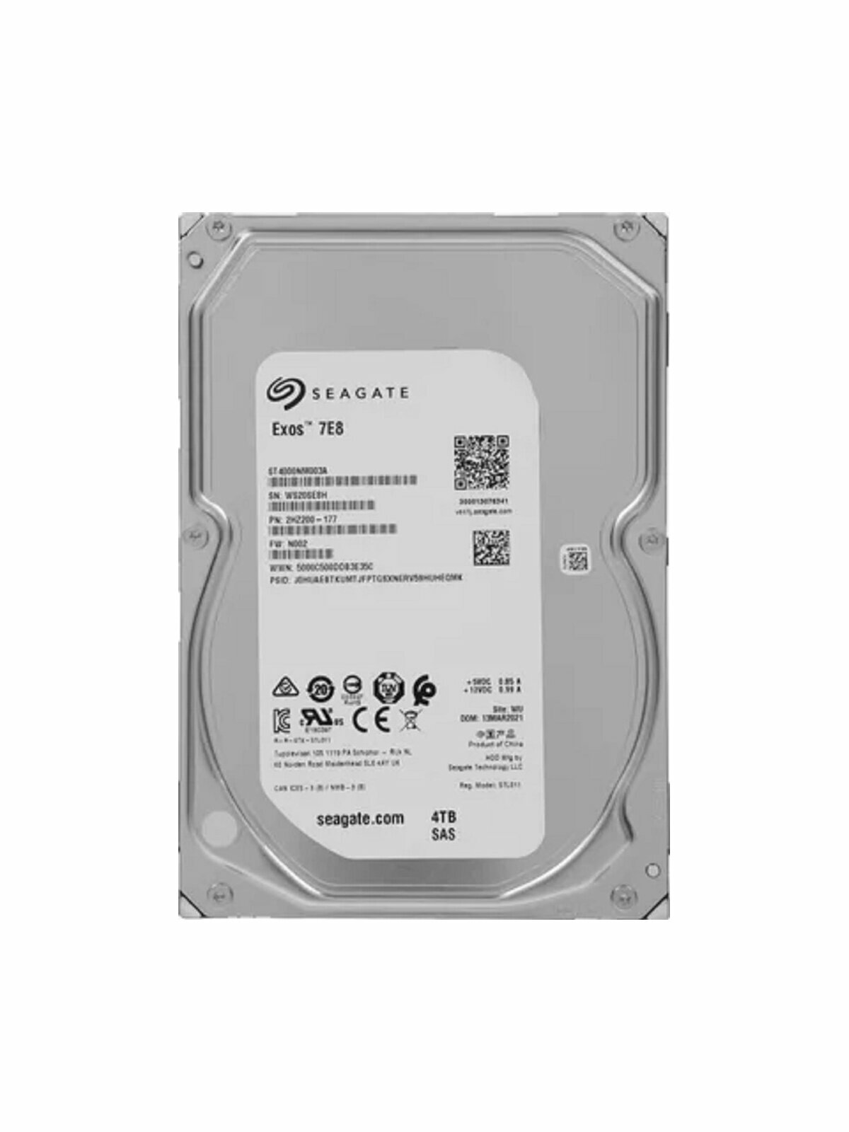 4TB Seagate HDD Server Exos 7E8 (ST4000NM003A) {SAS 12Gb/s, 7200 rpm, 256mb buffer, 3.5"}