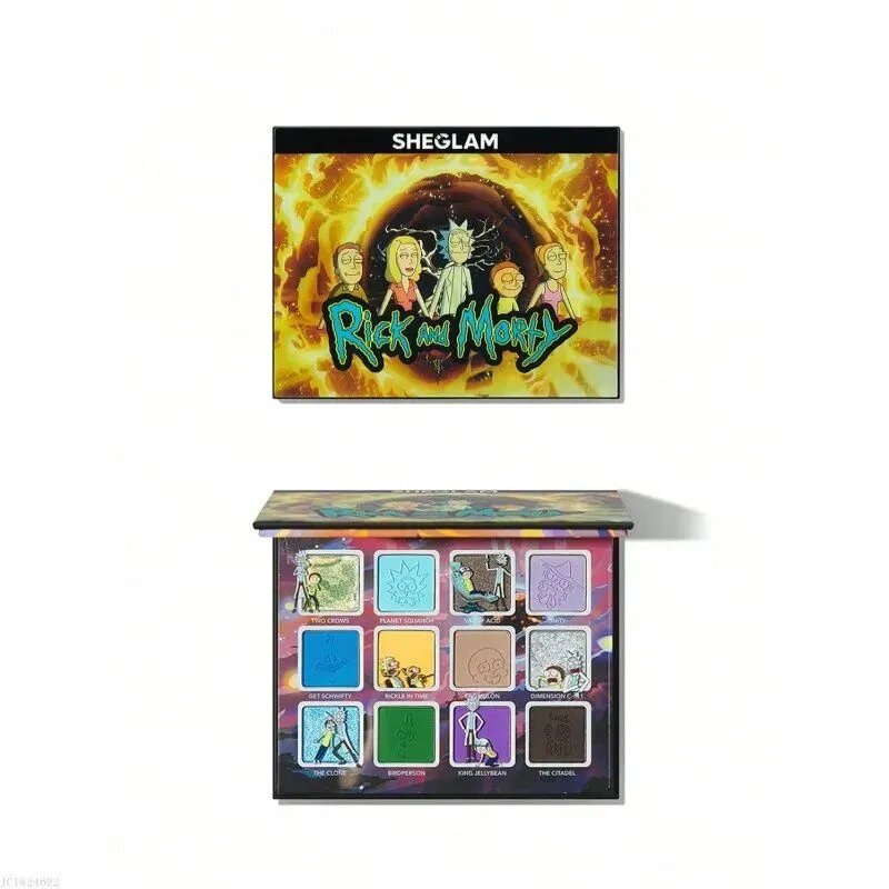 SHEGLAM Rick and Morty's Co-Branded 12-цветная палитра теней для век
