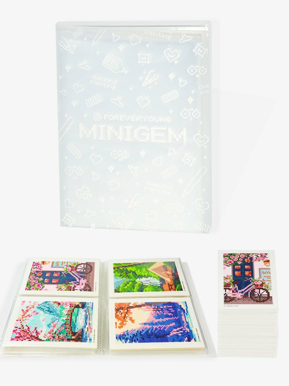 Альбом для хранения MINIGEM FOREVER YOUNG 7-дюймов Набор для фото, мини-алмазных картин и открыток