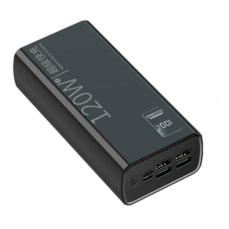 Портативный аккумулятор K27, 80 000 мА·ч, быстрая зарядка PD 120 Вт, Черный - 80000 mA