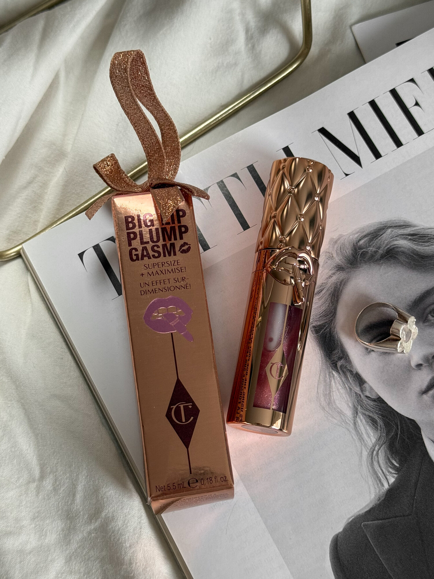 CHARLOTTE TILBURY Блеск для губ PILLOW TALK BIG LIP PLUMPGASM Fair/Medium