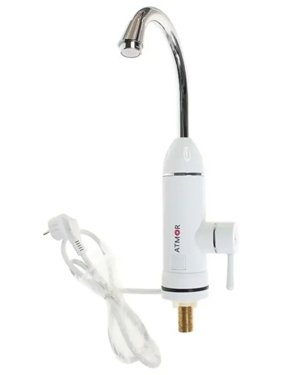 Водонагреватель проточный электрический Ariston ATMOR TAP 3 KW, 3 кВт, белый, в виде смесителя