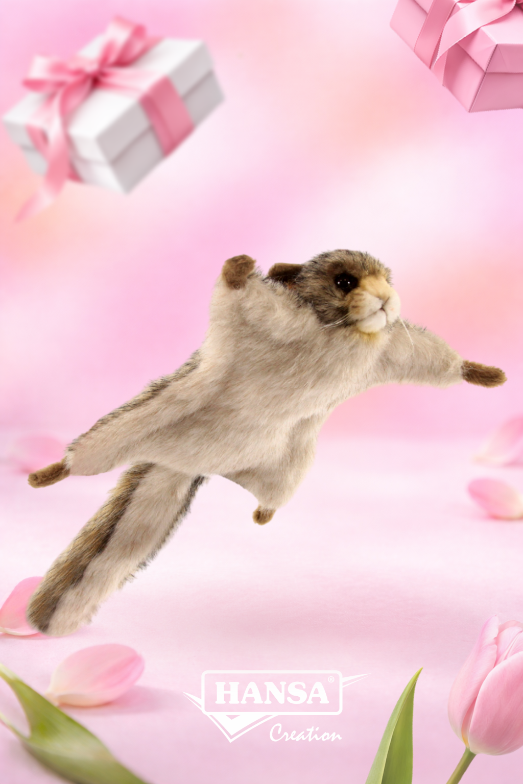 Реалистичная мягкая игрушка Hansa Creation, 4116 Белка летяга, 21 см