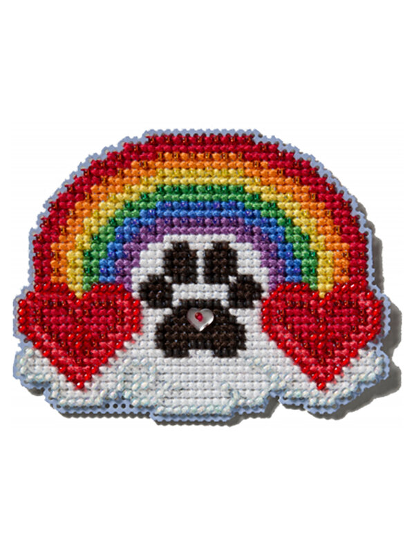 Набор для вышивания MILL HILL "Холм", в технике счётный крест и вышивка бисером MH182515