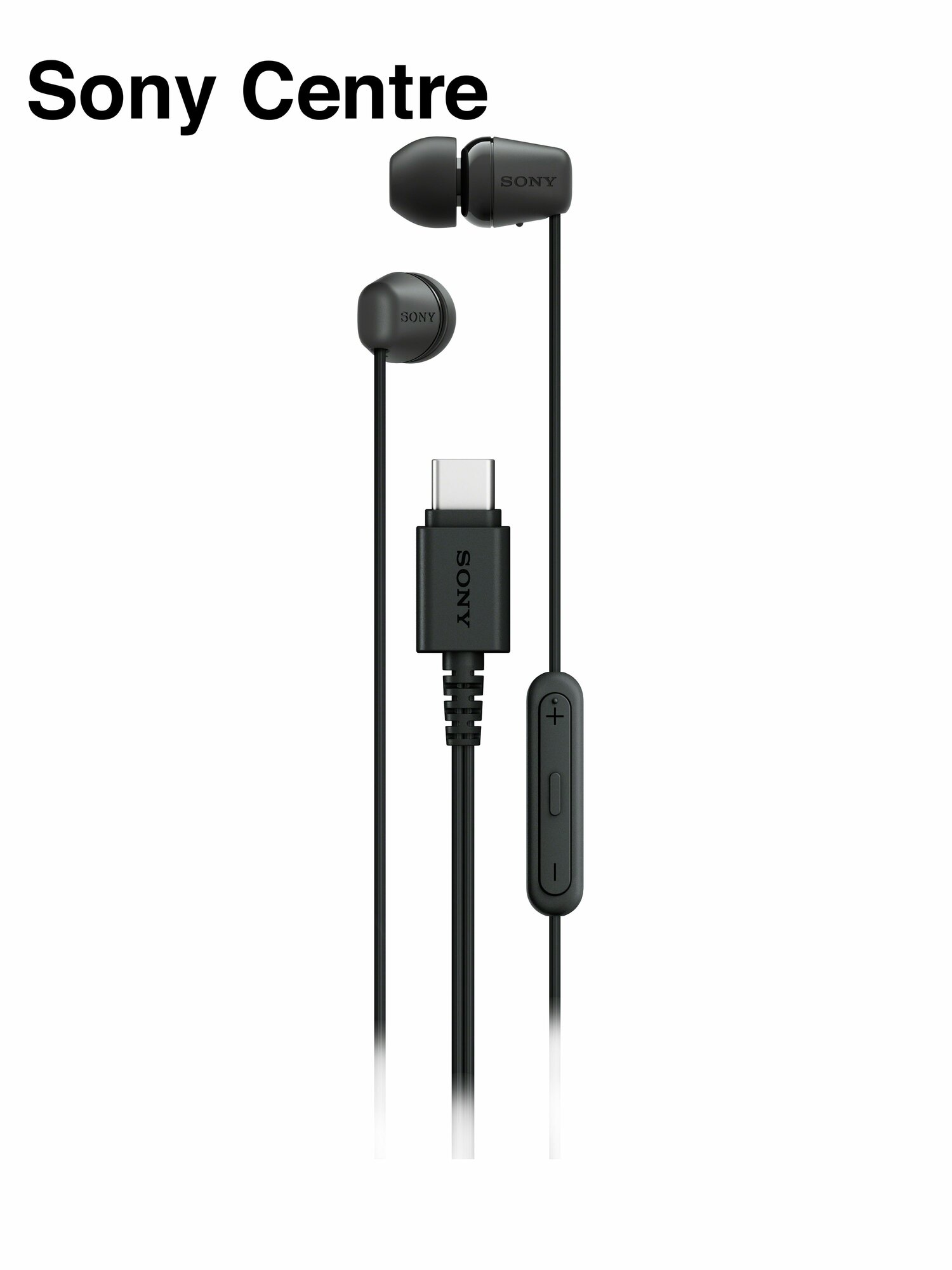 IER-EX15CB проводные внутриканальные наушники Sony с микрофоном Type-C черные