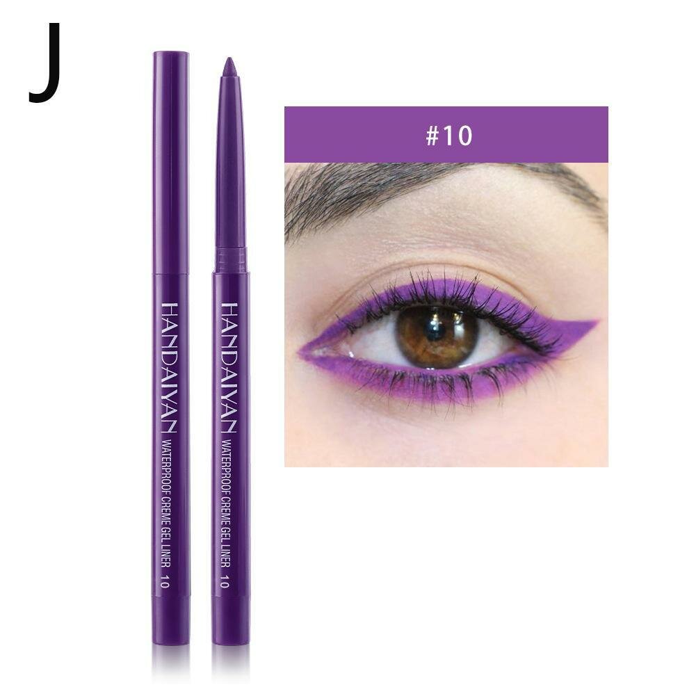 Подводка лайнер для глаз водостойкая цветная, фломастер Color Pen Eye Liner