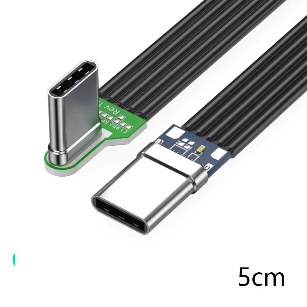 USB-C к USB-C гибкий угловой кабель 2A