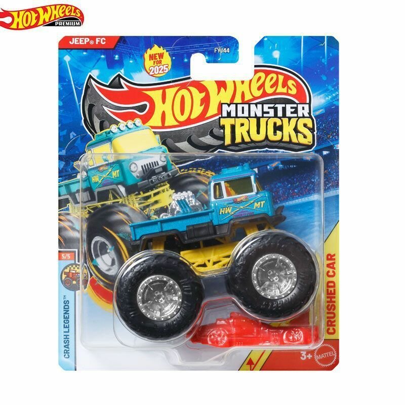 Hot Wheels Monster Trucks Bigfoot, литая модель 1:64(JCD67-Джип)