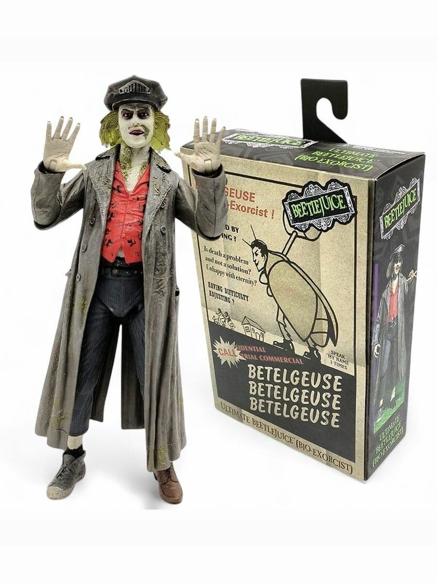 Фигурка коллекционная Битлджус "Ultimate" от Neca, коллекционный набор, 18 см — фото 1