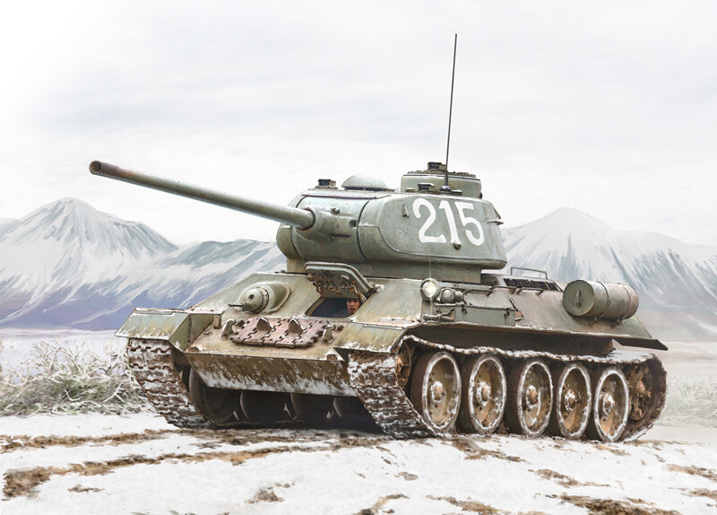 Сборная модель "Техника и вооружение Тип-34/85 Korean War" (1:35), артикул 6585