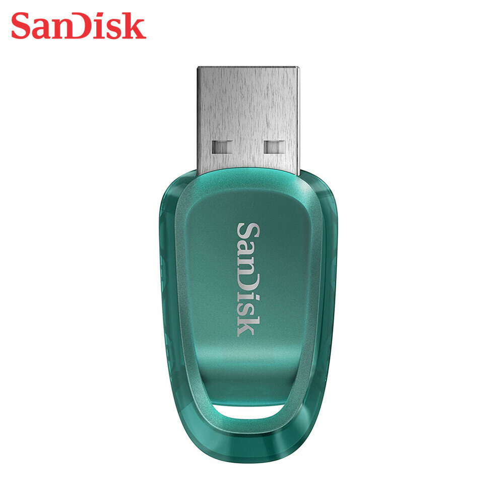 USB флеш-накопитель SanDisk Ultra Eco, 64 Gb, морская волна USB 3.2 (SDCZ96-064G-G46)