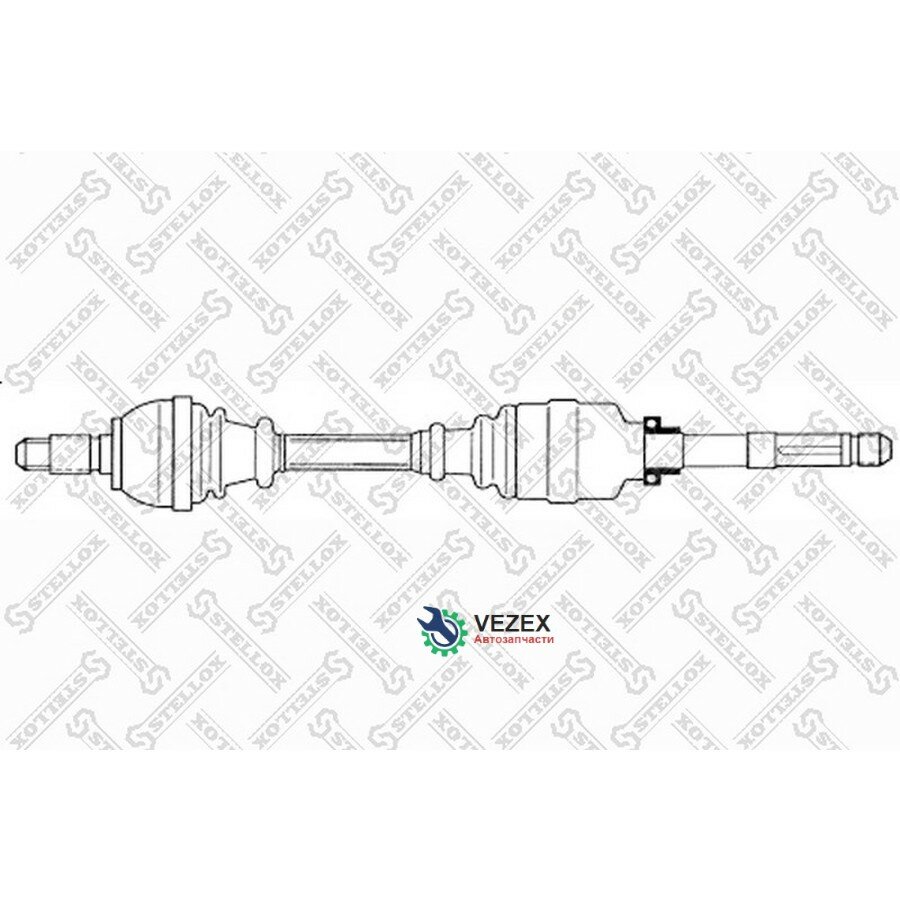 STELLOX 1581775SX привод правый! 940mm, 21730\ Citroen C4, Peugeot 307 1.4-2.0i/HDi 02>