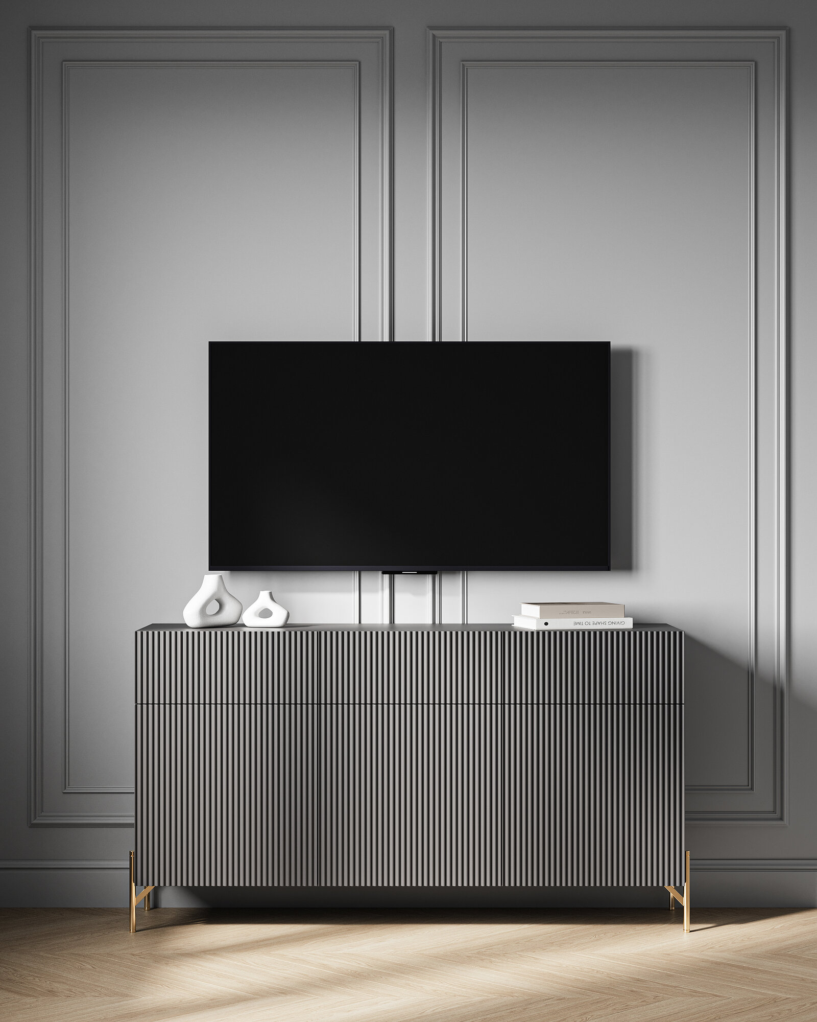 Комод Моника с ящиками для одежды и хранения вещей, современный стиль, МДФ фасады