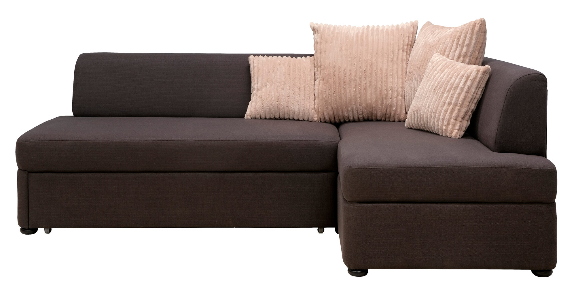 Угловой Диван-кровать Элефант-мини-1 с низкой спинкой, компактный, 232х157, глубина всего 82 см, пружинный блок